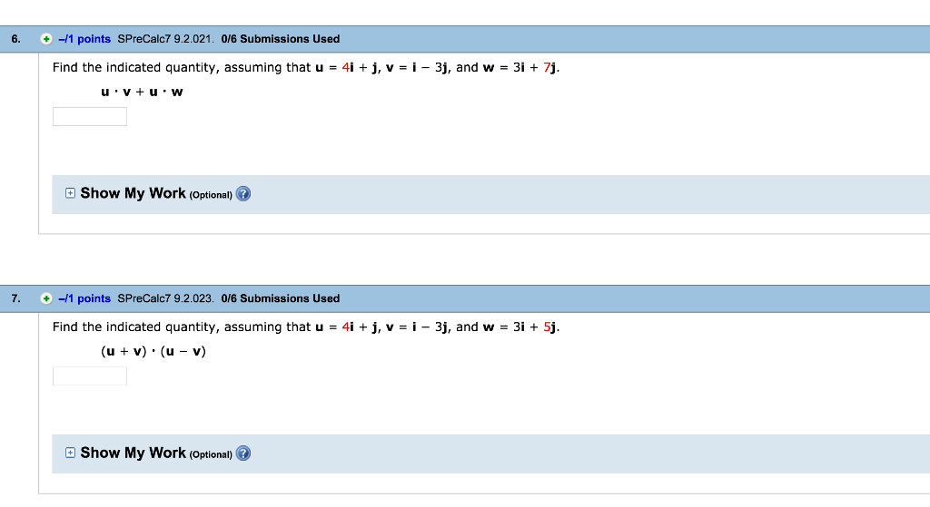 Solved Find the indicated quantity, assuming that u = 4i + | Chegg.com