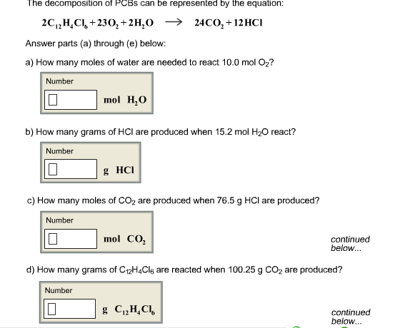 Solved e. How many grams of HCl are produced when 2.5 kg | Chegg.com