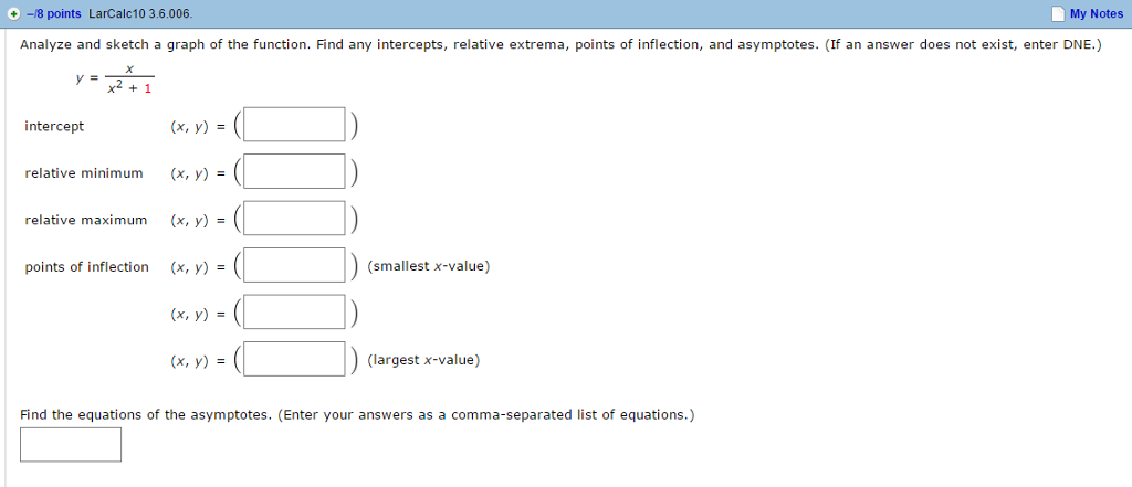 Solved Analyze and sketch a graph of the function. Find any | Chegg.com