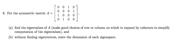 Solved Symmetric matrices (linear algebra). Can someone | Chegg.com