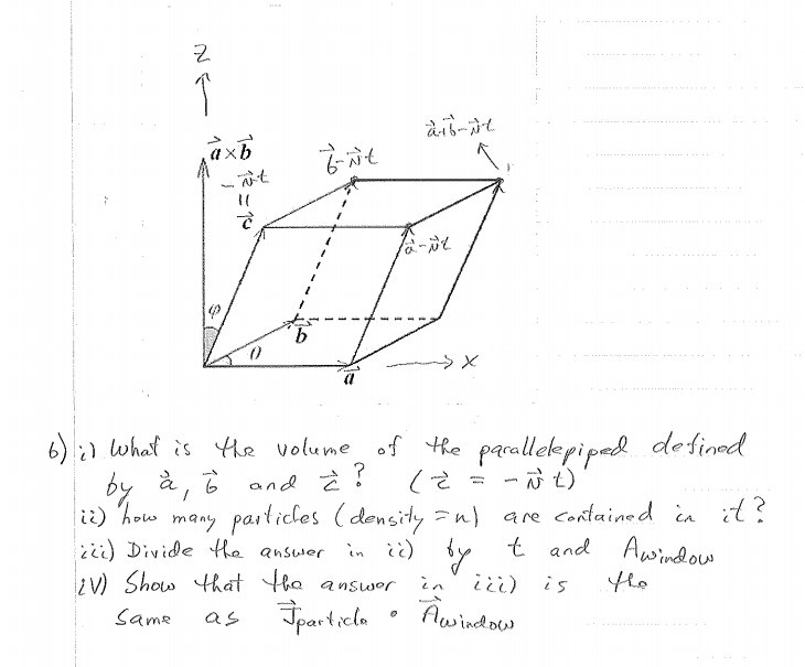 Solved b) i) What is the volume of the parallelepiped | Chegg.com