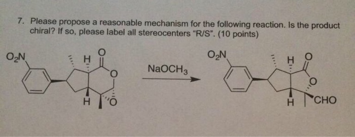 Solved Propose a reasonable mechanism for the following | Chegg.com