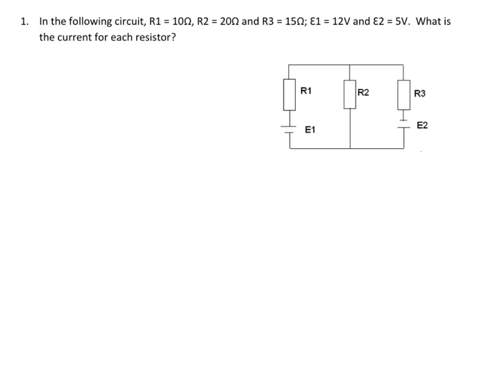 Solved In the following circuit, R1 = 10 Ohms, R2 = 20 | Chegg.com