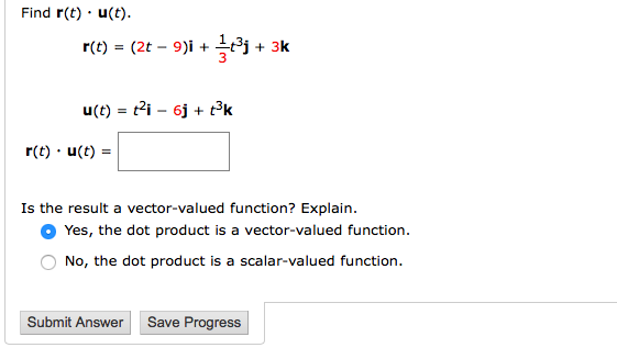 Solved Find r(t) u() 3 r(t) , u(t) = Is the result a | Chegg.com