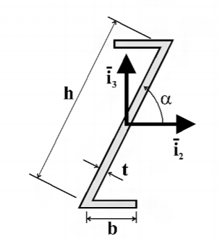 Consider the thin-walled Z" shaped cross-section beam | Chegg.com