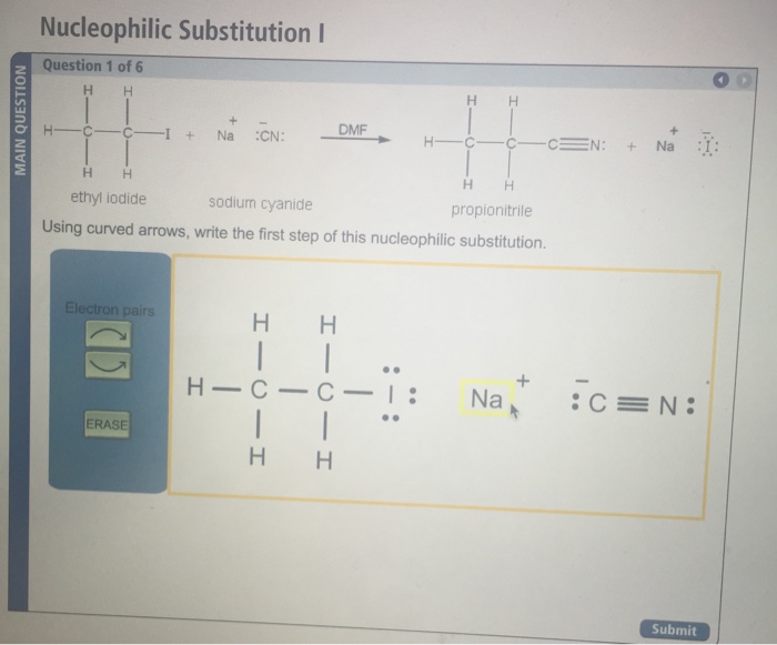Solved Using curved arrows, write the first step of this | Chegg.com