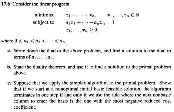 Solved Consider The Linear Program Minimize X1 2086