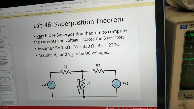 Solved Use Superposition theorem to compute the currents and | Chegg.com