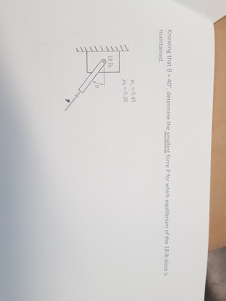 Solved Knowing that theta = 40 degree, determine the | Chegg.com