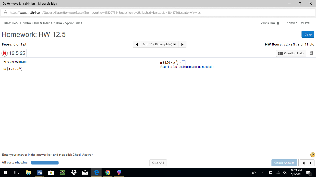 Solved Do Homework - calvin lam - Microsoft Edge | Chegg.com