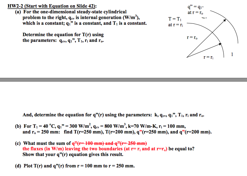 Solved Start with this equation : T(x) = qcv x^2/2k + C1 + | Chegg.com