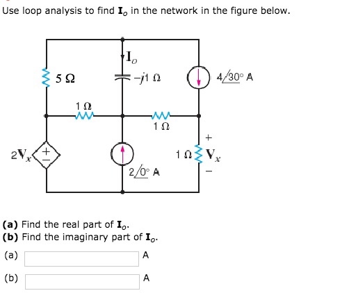 Solved Use loop analysis to find I, in the network in the | Chegg.com