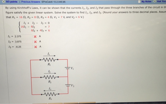 Solved By using Kirchhoff's Laws, it can be shown that the | Chegg.com