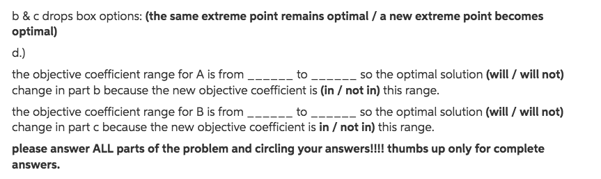 Solved Consider the following linear program: Max 3A 2B 1A | Chegg.com