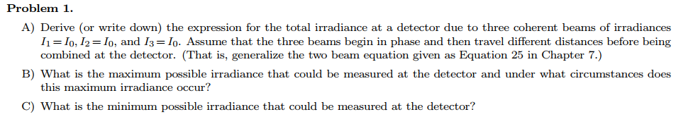Solved Derive (or write down) the expression for the total | Chegg.com