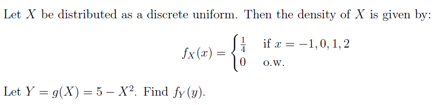Solved Let X be distributed as a discrete uniform. Then | Chegg.com