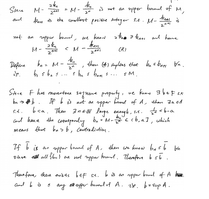 Monotone decreasing sequence, can someone explain | Chegg.com