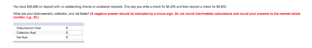 Solved You have $35,900 on deposit with no outstanding | Chegg.com