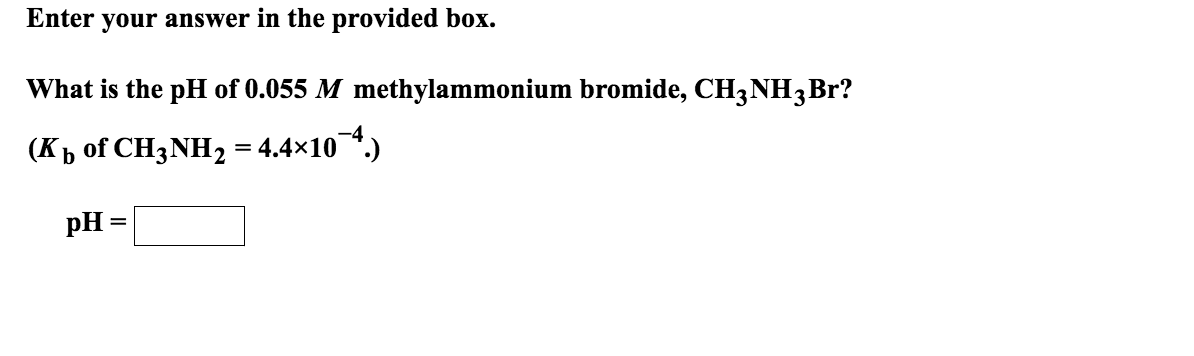 Solved Enter your answer in the provided box. What is the | Chegg.com