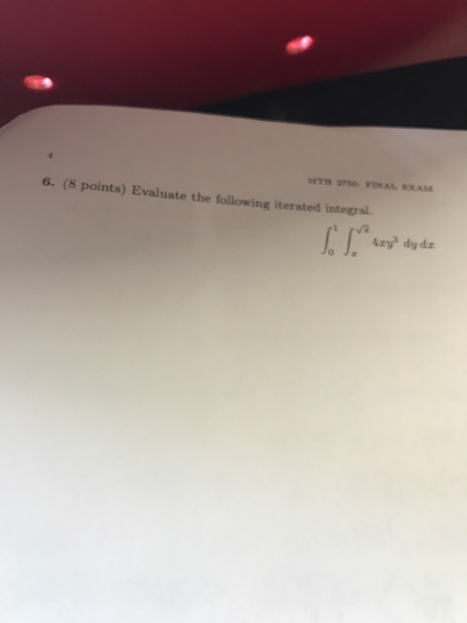 Solved Evaluate the following iterated integral. | Chegg.com Solved Evaluate the following iterated integral. | Chegg.com