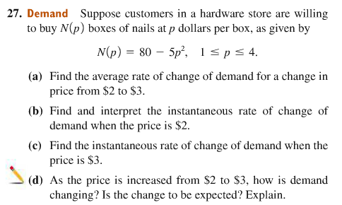 Solved Find the average rate of change for each function | Chegg.com