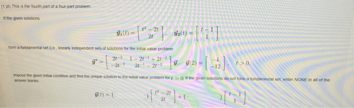 Solved This is the fourth part of a four-part problem. If | Chegg.com