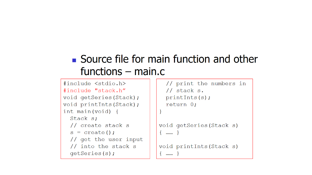 Solved C progrom The C program has to be organized into | Chegg.com