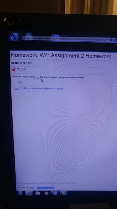 Solved Find the critical value z_alpha/2 that corresponds to | Chegg.com