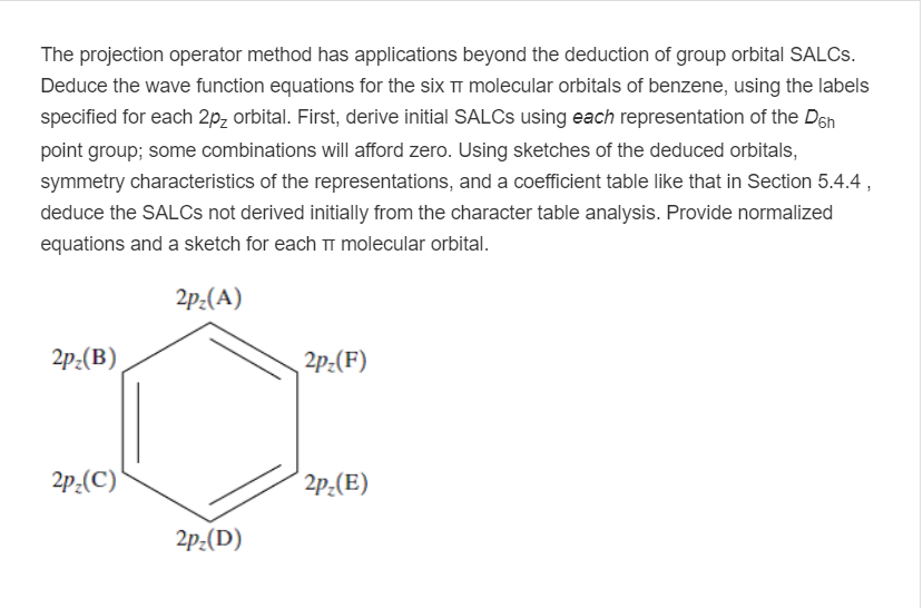Solved The projection operator method has applications | Chegg.com