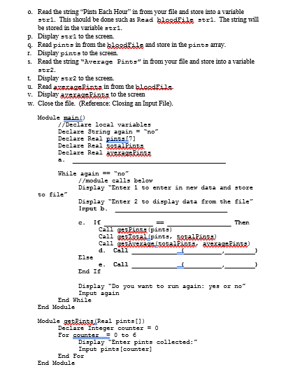 This lab examines how to work with a file by writing | Chegg.com