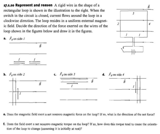 Solved A rigid wire in the shape of a rectangular loop is | Chegg.com
