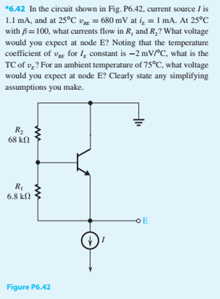 Solved In the circuit shown in Fig. P6.42, current source I | Chegg.com