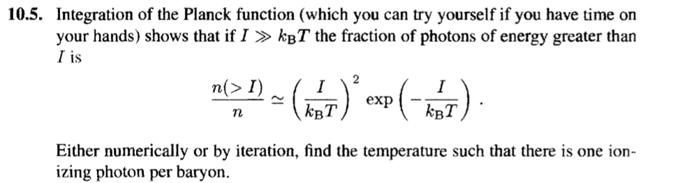 10.5. Integration of the Planck function (which you | Chegg.com