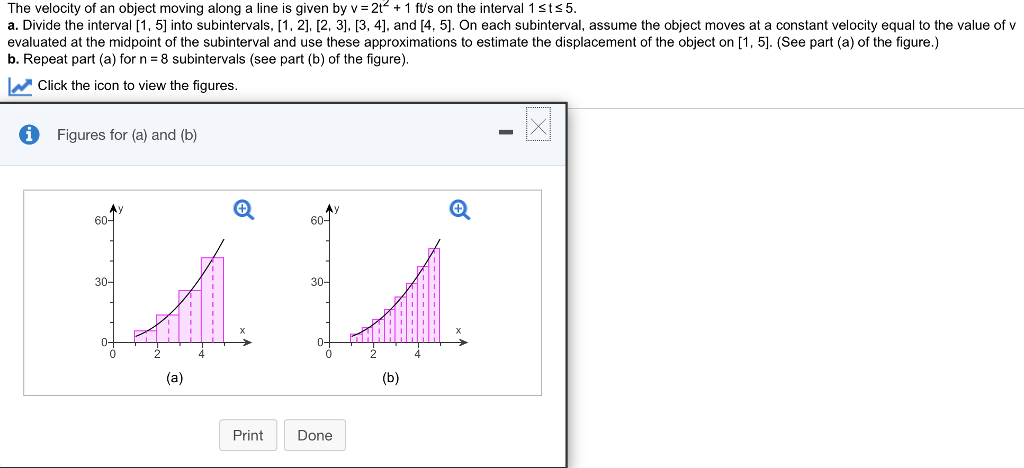 Solved The velocity of an object moving along a line is | Chegg.com