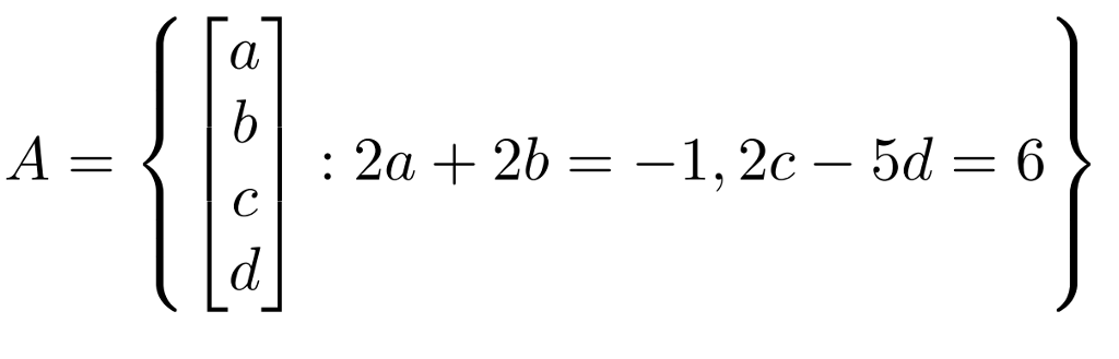 Solved Is the following set a vector space? A = {[a b c | Chegg.com