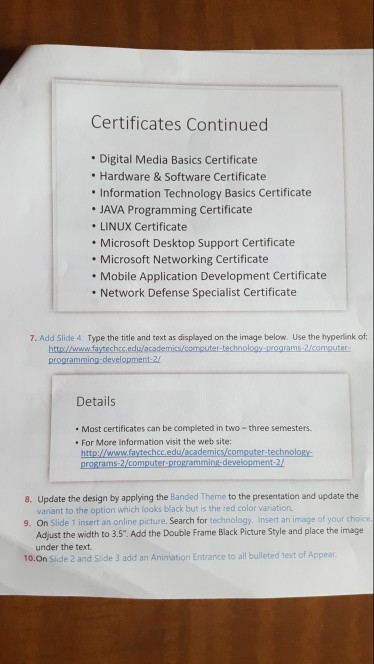 Solved 412 PowerPoint Module Graded Lab Assignment Shape and | Chegg.com