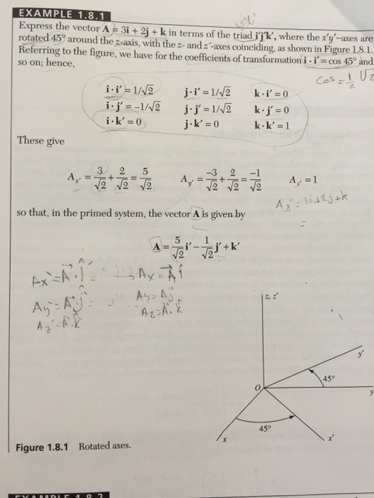 Solved Express the vector A = 3i + 2j + k in terms of the | Chegg.com