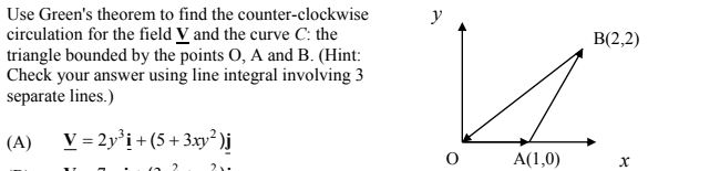 Solved Use Green's theorem to find the counter-clockwise | Chegg.com