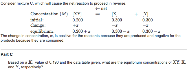 Solved Consider mixture C, which will cause the net reaction | Chegg.com