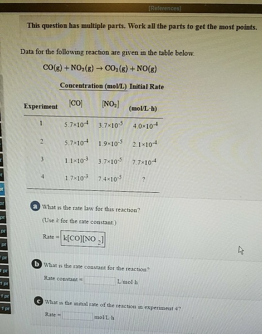 Solved References] This question has multiple parts. Work | Chegg.com