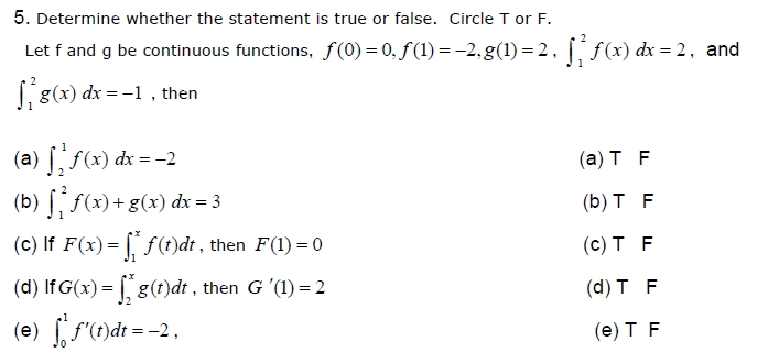 Solved Determine whether the statement is true or false. | Chegg.com