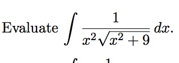 Solved Evaluate integral 1 / square root x^2 square root x^2 | Chegg.com