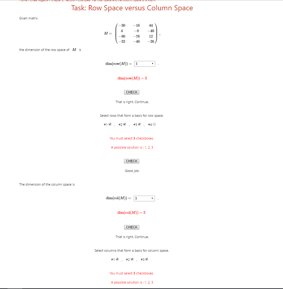 Solved Giver matrix M (-30 -16 44 4 -8 -40 -80 -76 12 | Chegg.com