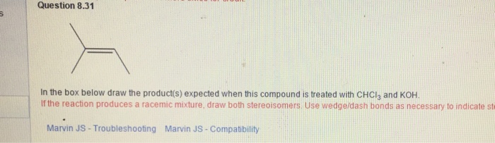 Solved I'm the box below draw the product(s) expected when | Chegg.com