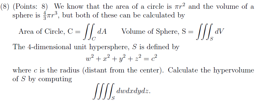 Solved We know that the area of a circle is pi r^2 and the | Chegg.com