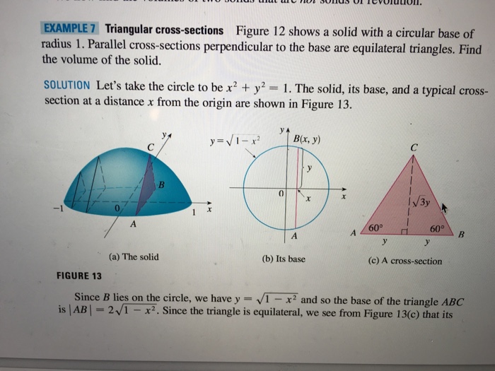 Solved Repeat example 7 but use an isosceles right triangle | Chegg.com