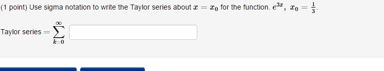 Solved Use sigma notation to write the Taylor series about x | Chegg.com