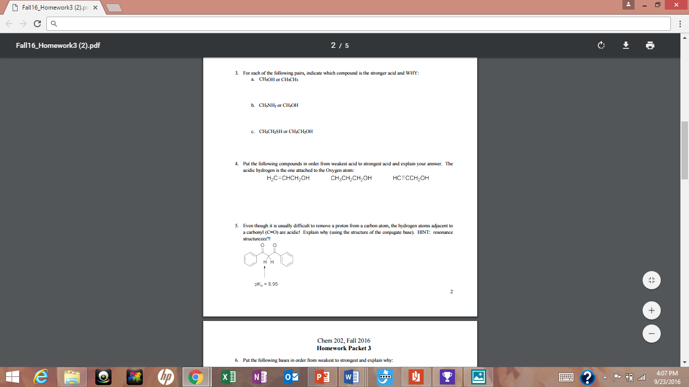 Solved For each of the following pairs, indicate which | Chegg.com