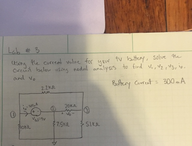 Solved Using the current value for year 9V battery solve the | Chegg.com