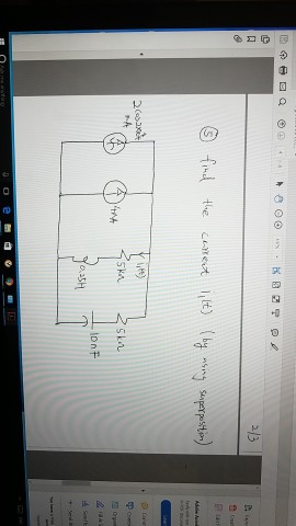 Solved Find the current i_1(t) (by using superposition) | Chegg.com